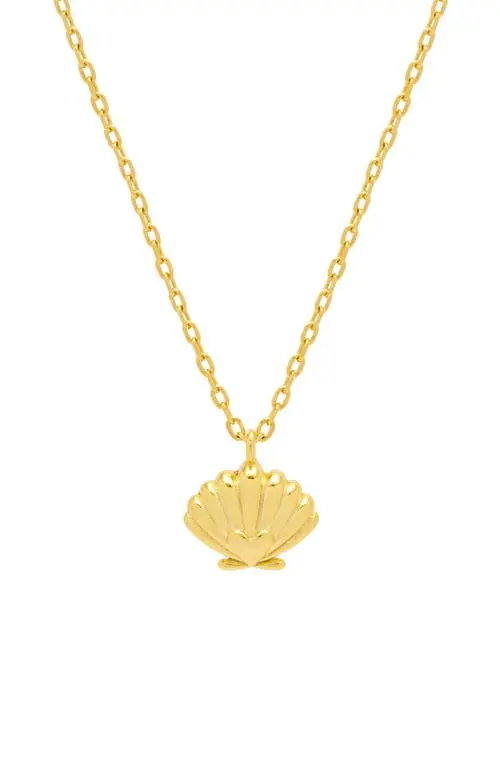 Estée Lauder Scallop And Heart Pendant Necklace - Gold