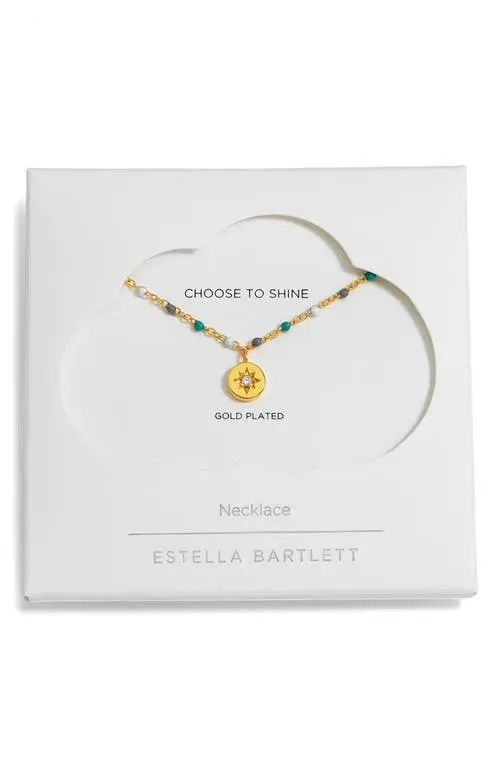 Estée Lauder Enamel Beaded Star Necklace