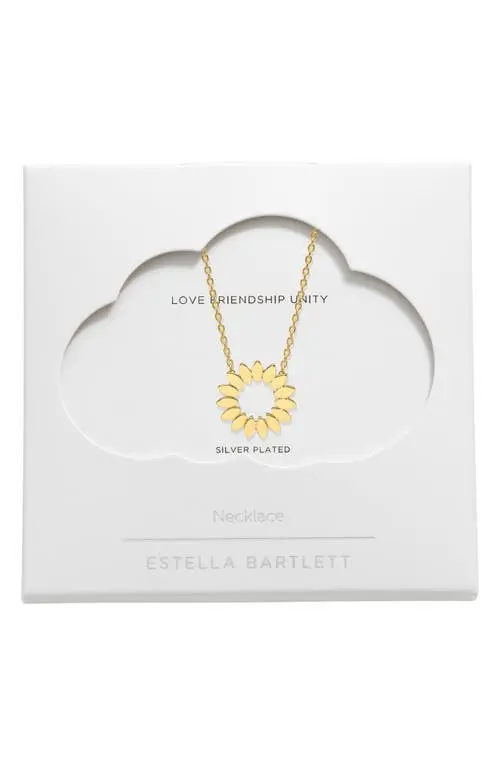 Estée Lauder Modern Floral Pendant Necklace - Gold