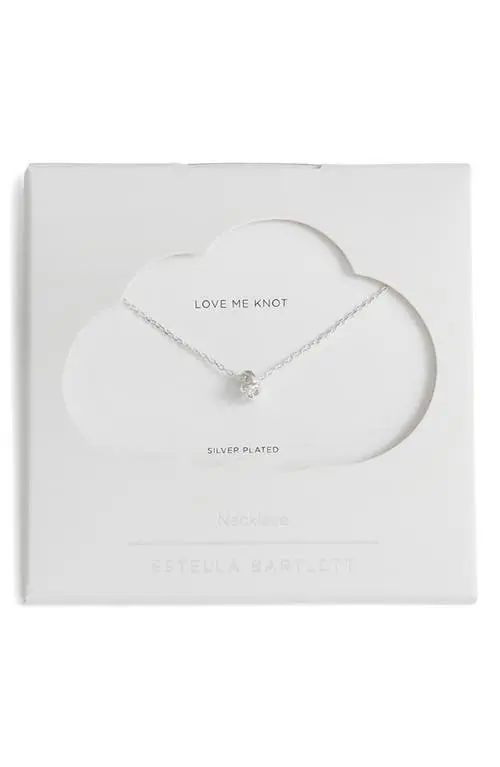 Estée Lauder Knot Charm Chain Necklace