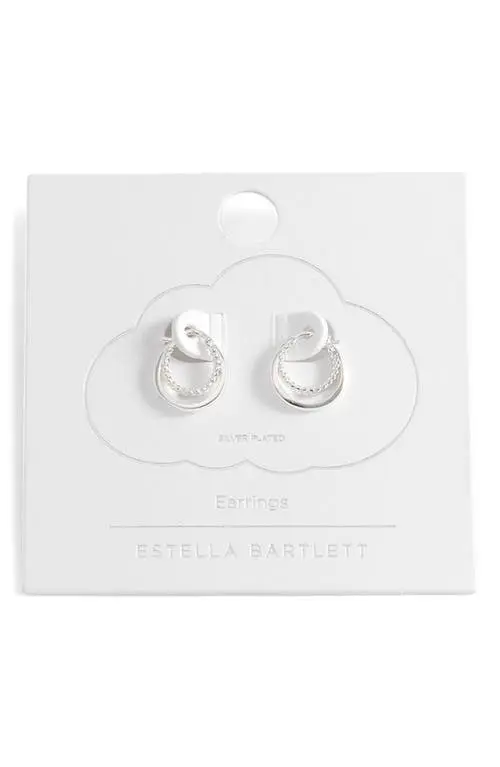 Estée Lauder Layered Hoop Earrings - Silver