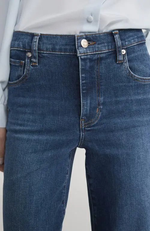 FRAME Mellow Ankle Straight Leg Jeans - Solace