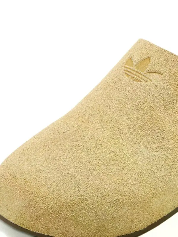 Adidas Embossed Suede Clogs - Brown