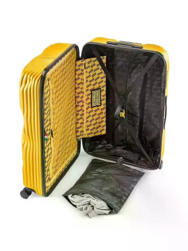 CRASH BAGGAGE Ribbed-shell Holdall - Yellow