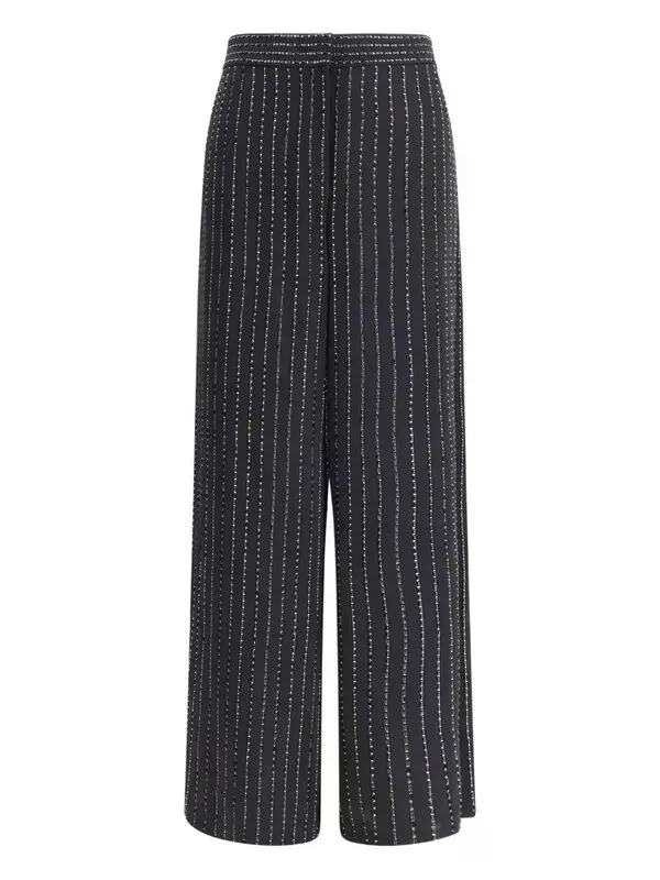Giorgio Armani Sequin-embellished Pinstripe Trousers