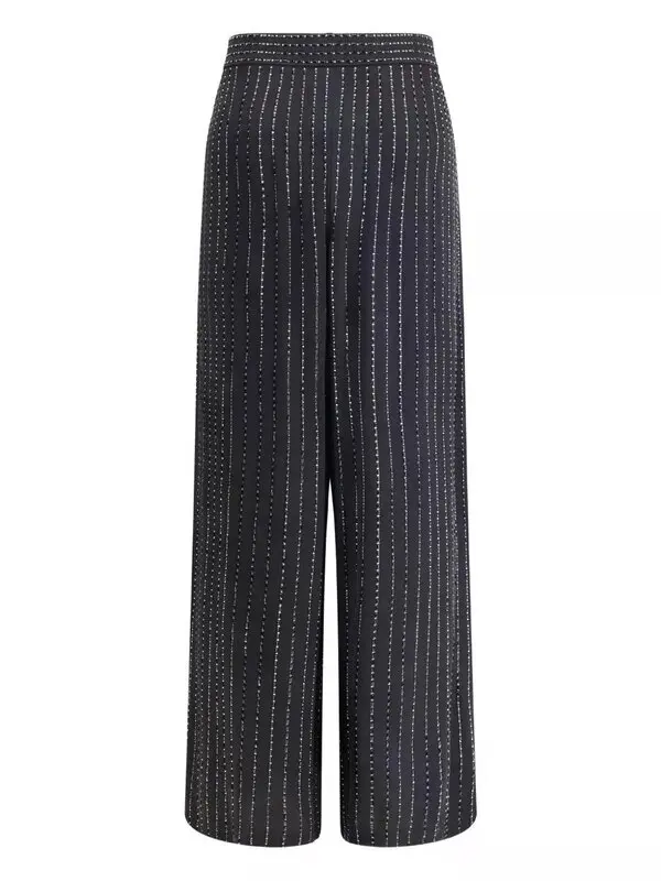 Giorgio Armani Sequin-embellished Pinstripe Trousers