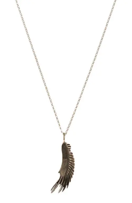 KAPOETA BY AMBICA Vulture Wing Pendant Necklace - Silver