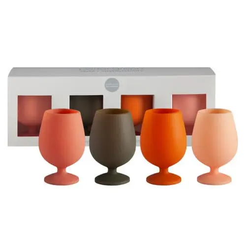 PORTER GREEN Stemm | Silicone Unbreakable Wine Glasses - Fall