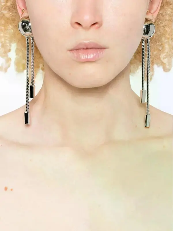 TOM FORD Dome-embellished Braided Chain Earrings