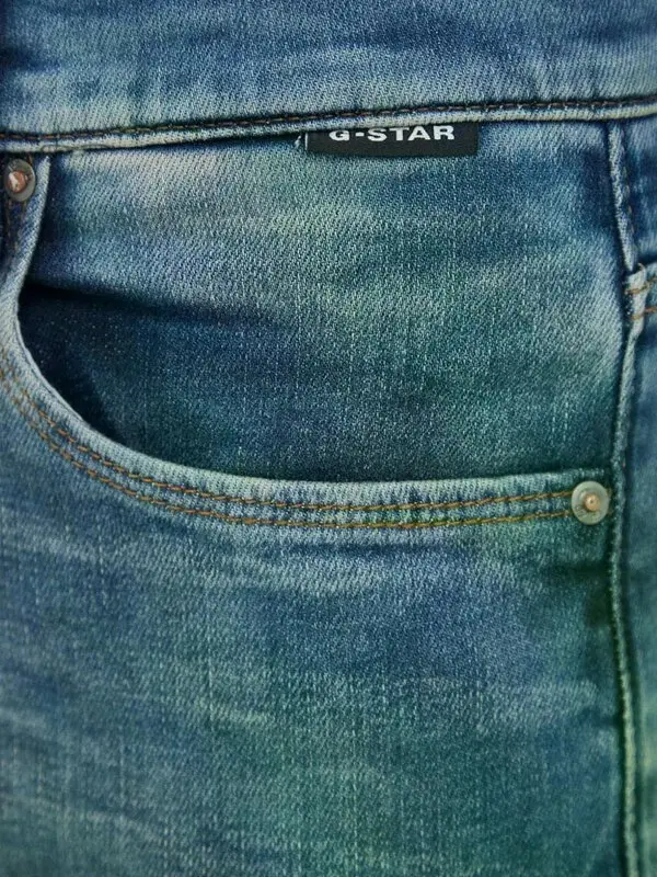 G-star Raw 3301 Frayed-hem Jeans