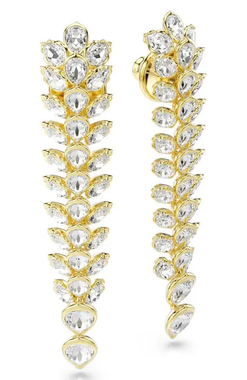SWAROVSKI Idyllia Crystal Drop Earrings - Gold/crystal