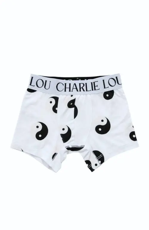 CHARLIE LOU BABY® Yin & Yang Boxer Briefs - White