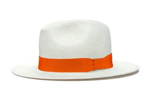 LASTELIER Panama Straw Hat - Orange
