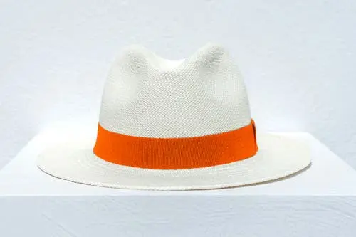 LASTELIER Panama Straw Hat - Orange