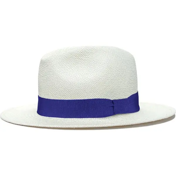 LASTELIER Panama Straw Hat - Blue