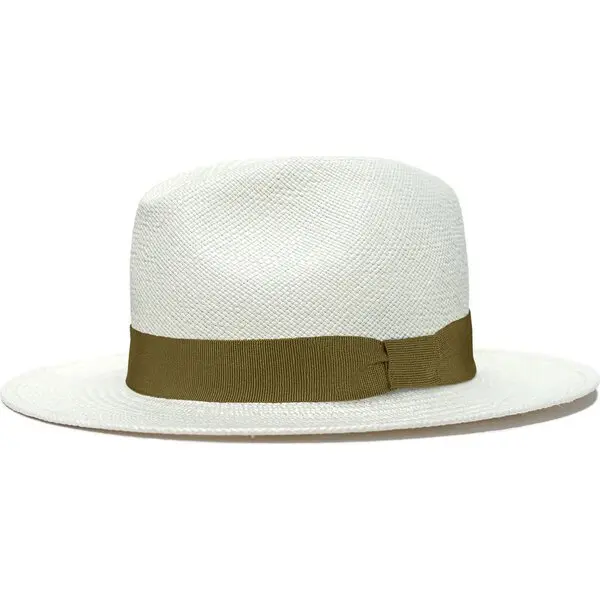 LASTELIER Panama Straw Hat - Army Green
