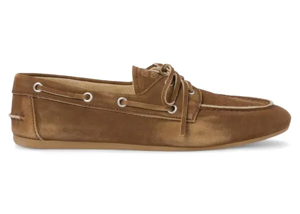 Miu Miu Unlined Suede Loafers