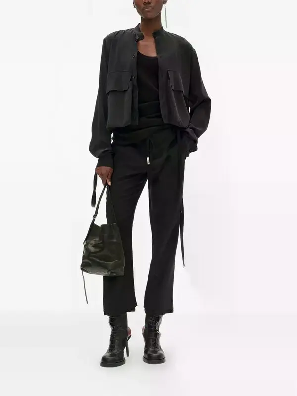 ANN DEMEULEMEESTER Drawstring Wool Trousers