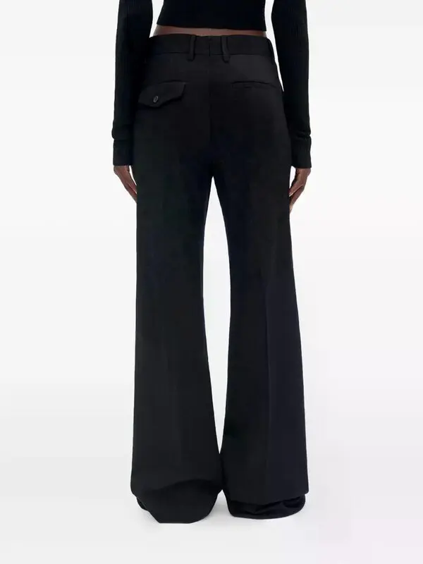 ANN DEMEULEMEESTER Pressed-crease Flared Trousers