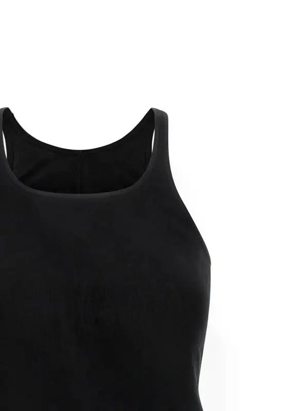 Rick Owens Raw-hem Tank Top With Tie Detail - Black