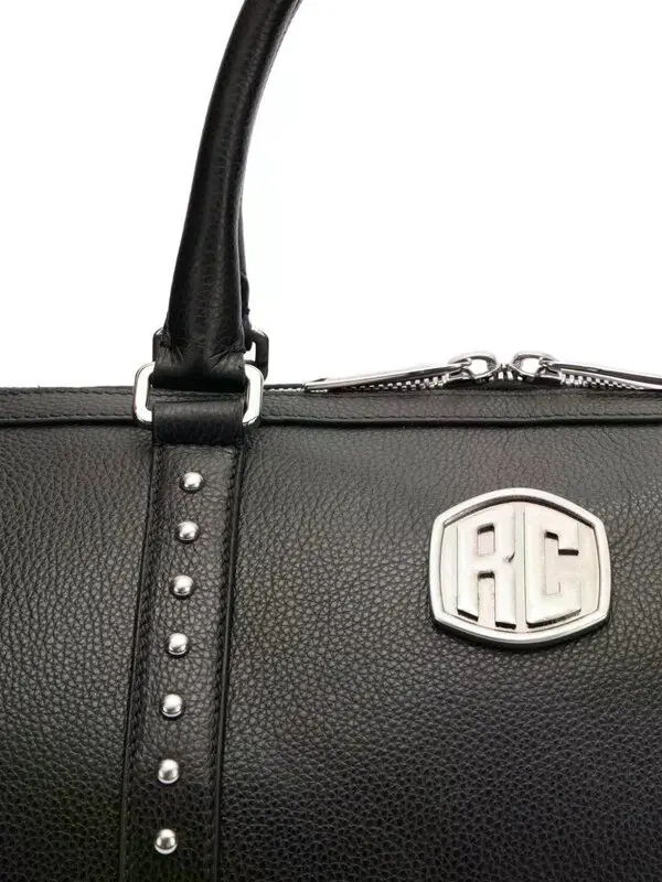 Roberto Cavalli Leather Holdall With Studded Detailing
