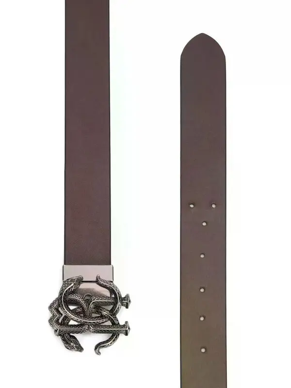 Roberto Cavalli Metallic Buckle Belt