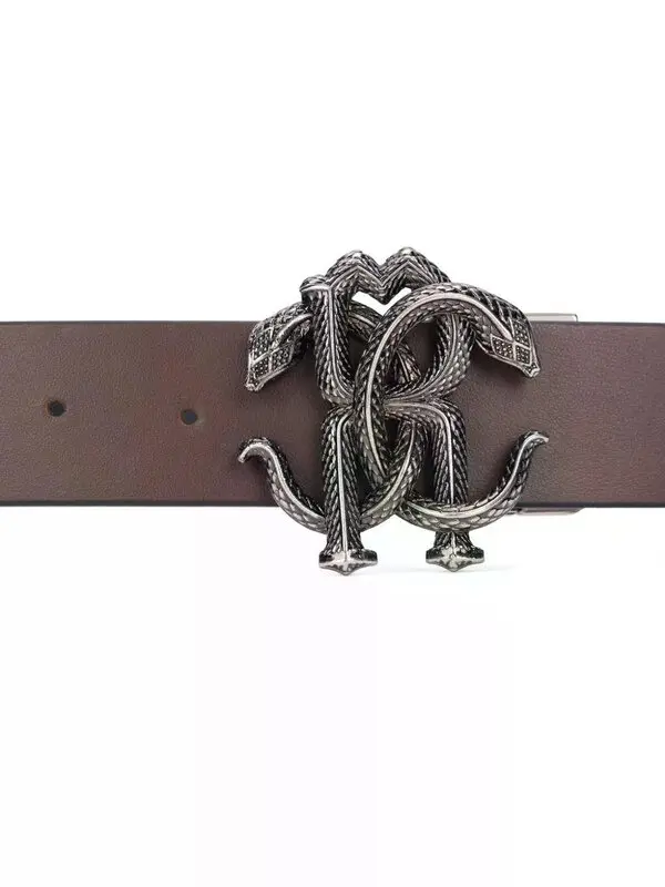 Roberto Cavalli Metallic Buckle Belt