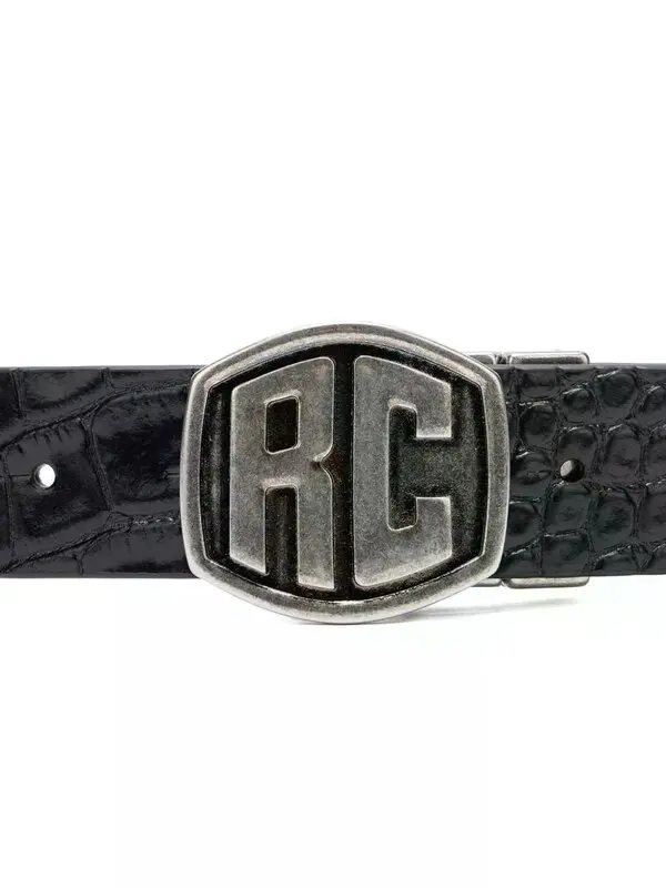 Roberto Cavalli Reversible Crocodile-effect Belt