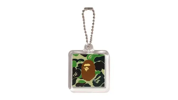 A BATHING APE Abc Camo Keychain - Green