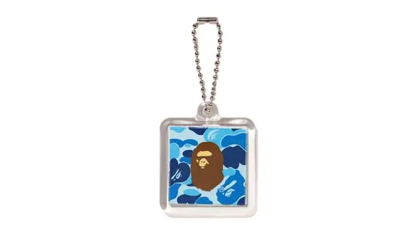 A BATHING APE Abc Camo Keychain - Blue