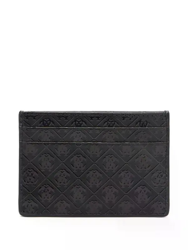Roberto Cavalli Mirror Snake Monogram-embossed Cardholder