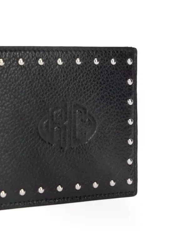 Roberto Cavalli Debossed-logo Studded Wallet