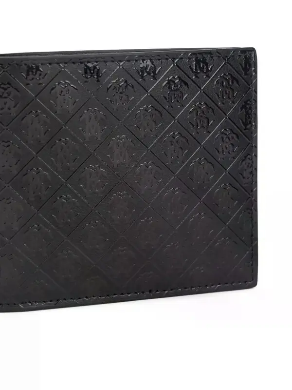 Roberto Cavalli Monogram-embossed Bi-fold Wallet