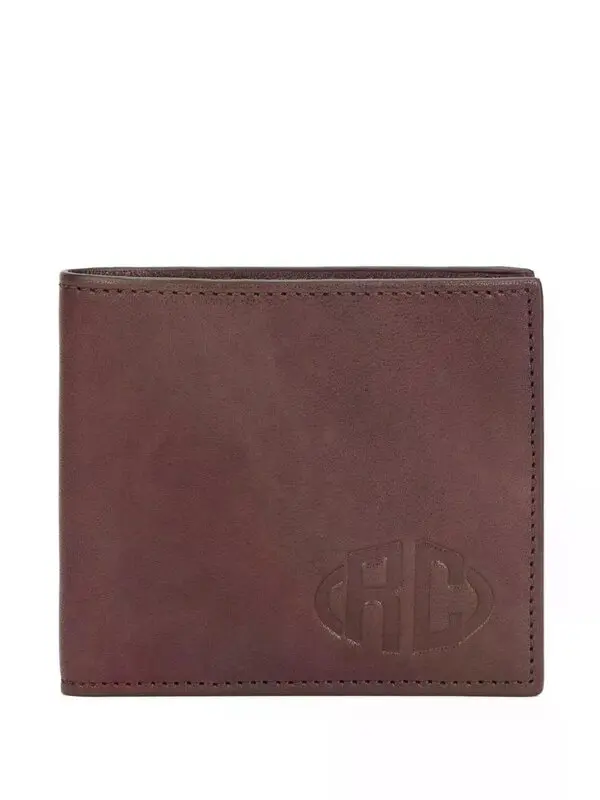 Roberto Cavalli Embossed Monogram Leather Wallet - Brown