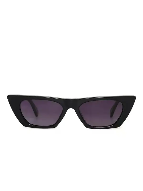 ANINE BING Pierre Pointed-frame Sunglasses - Black