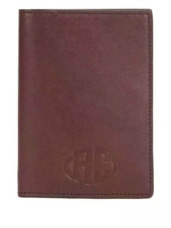 Roberto Cavalli Monogram Leather Wallet - Brown