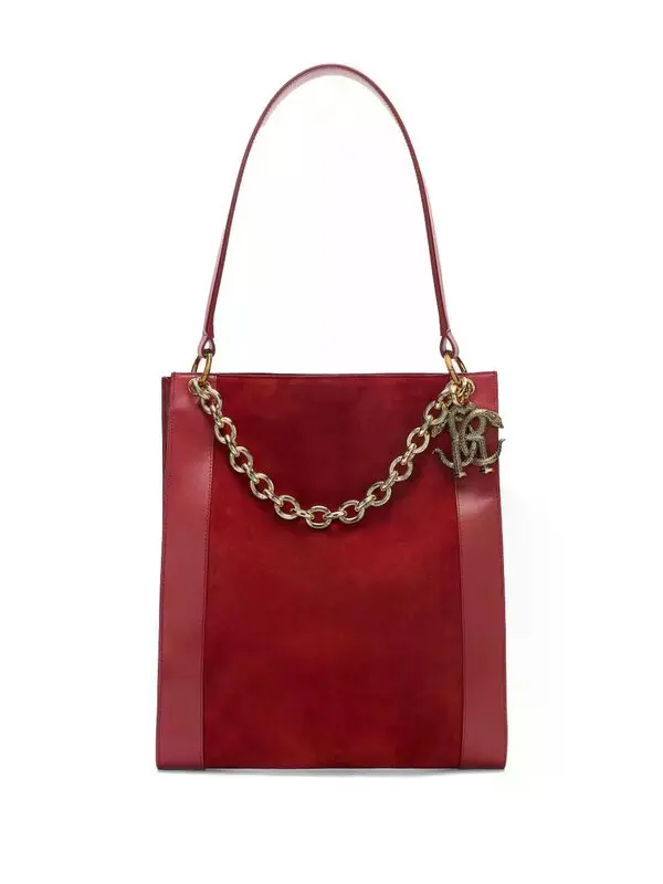 Roberto Cavalli Chain-embellished Shoulder Bag - Red