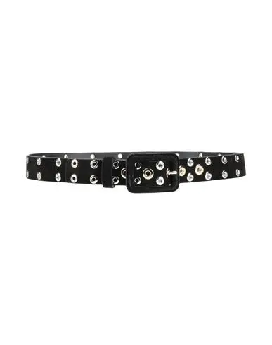 Sandro Studded Leather Belt - Black