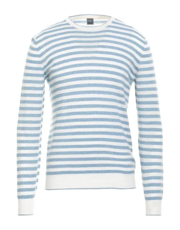Fedeli Striped Virgin Wool And Cashmere Sweater