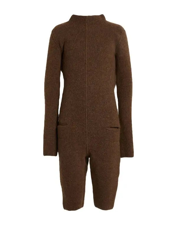 Rick Owens Playsuit Size Virgin Wool - Dark Brown
