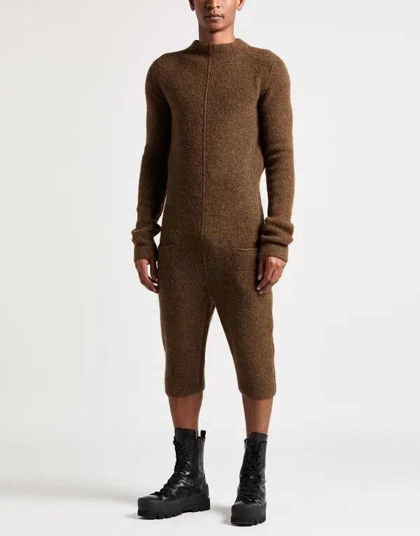 Rick Owens Playsuit Size Virgin Wool - Dark Brown