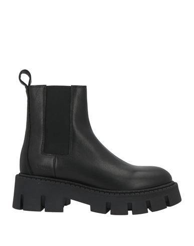 COPENHAGEN  Calfskin Ankle Boots - Black