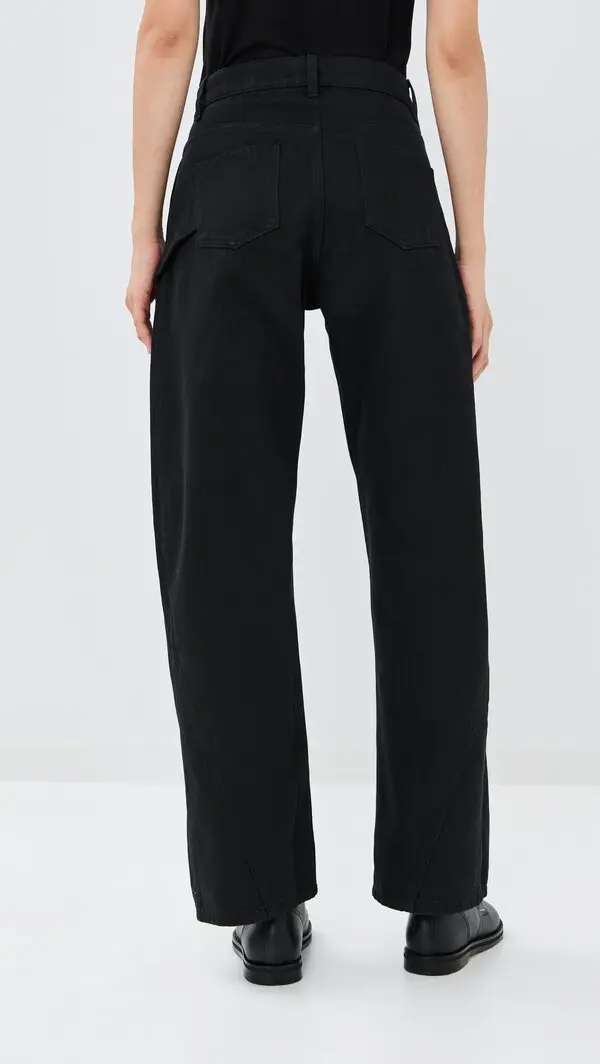JW Anderson Twisted Workwear Jeans - Black