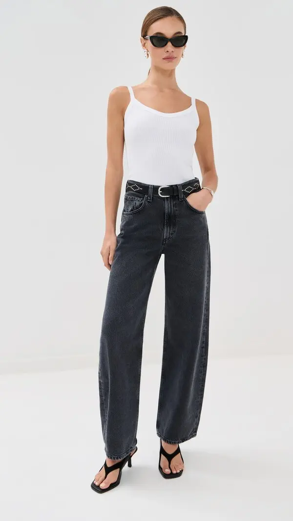 AGOLDE Low Curve Straight Leg Jeans - Symbolic