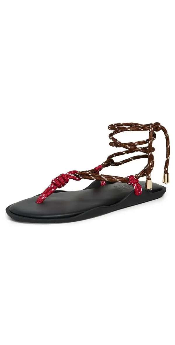 Flowze Flo Twin Rope Sandals - Raspberry/brown