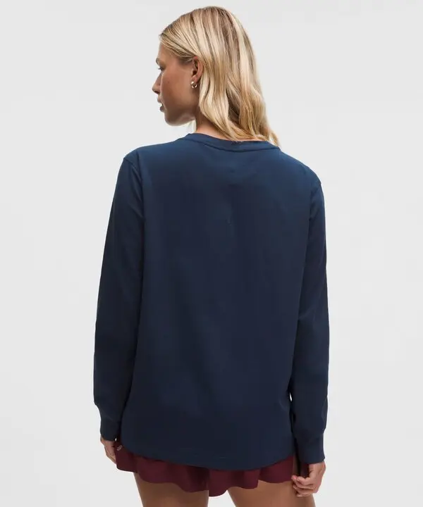 Lululemon Organic Cotton Long-sleeve Shirt - True Navy