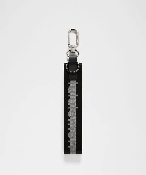 Lululemon Never Lost Keychain - Black/white/silver
