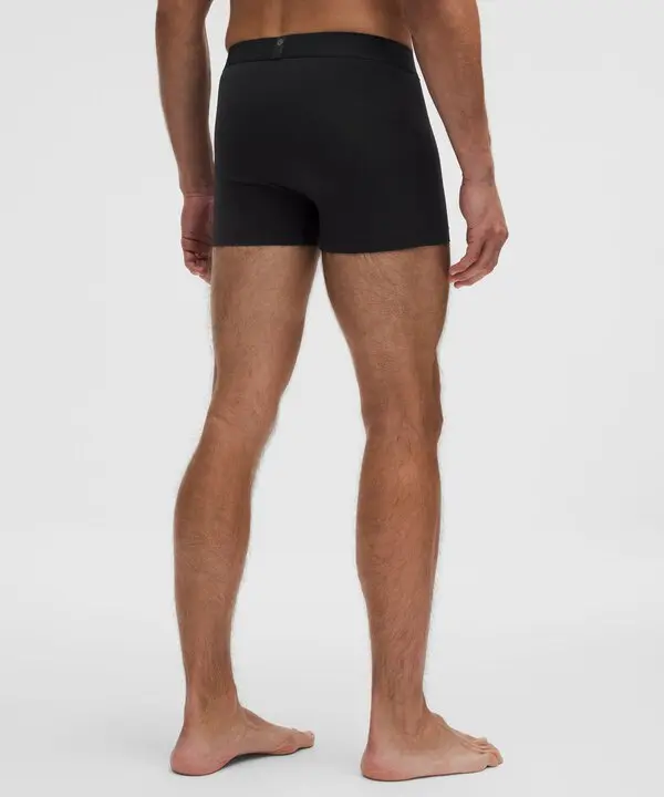 Lululemon Soft Stretch Active Boxer Brief 3 - Black/black/black