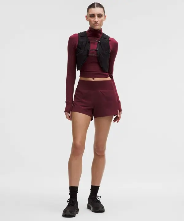 Lululemon Speed Up High-rise 4" Short - Burgundy Bay