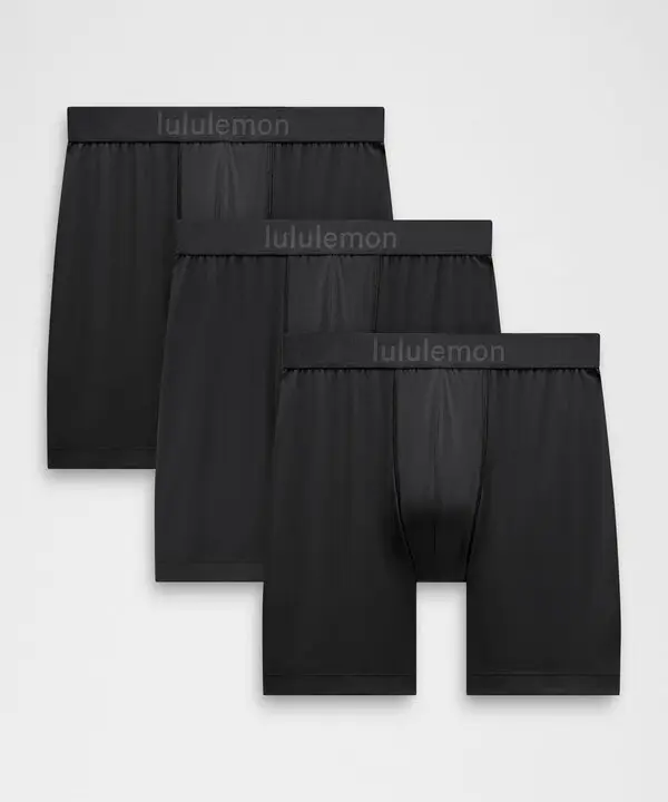 Lululemon Soft Stretch Active Boxer Brief 7 - Black/black/black
